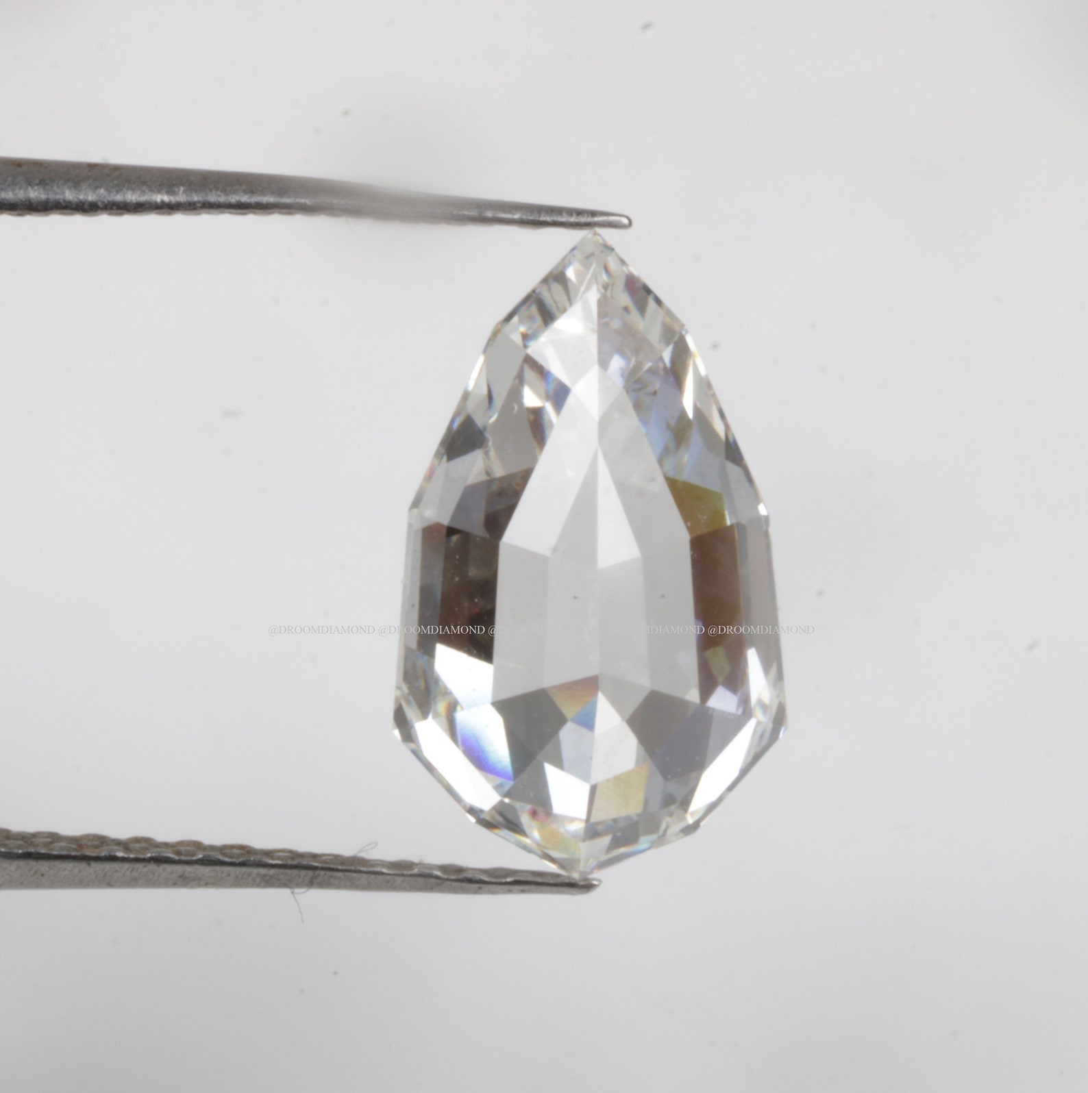 Pear Cut Lab Grown Diamond, Modified Pear Step Cut Lab Grown Diamond ...