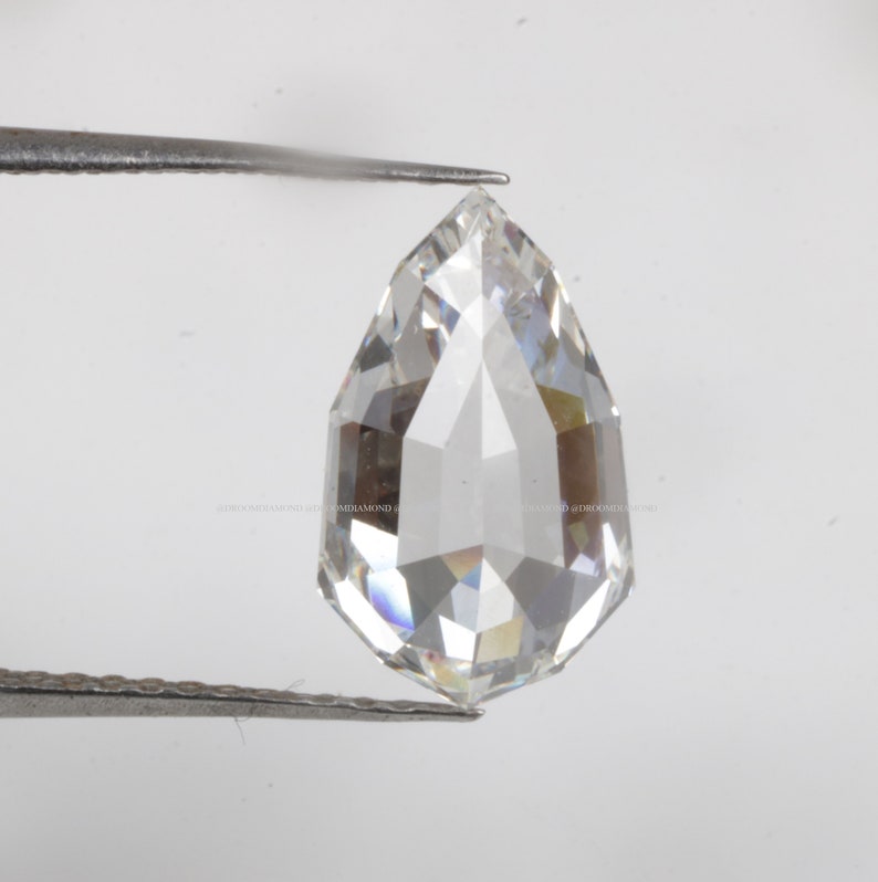 Pear Cut Lab Grown Diamond, Modified Pear Step Cut Lab Grown Diamond ...