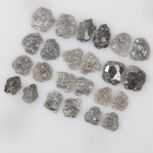 Natural Loose Rough Diamond Raw Diamond Uncut Diamond, White/grey Color ...