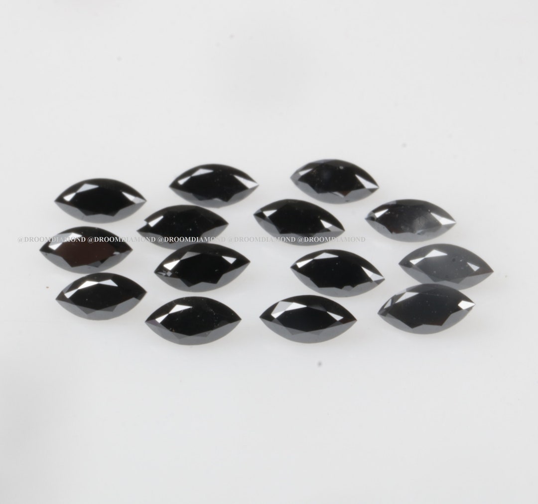 Marquise Cut Black Diamond, Natural Loose Marquise Shape Diamond, Black ...