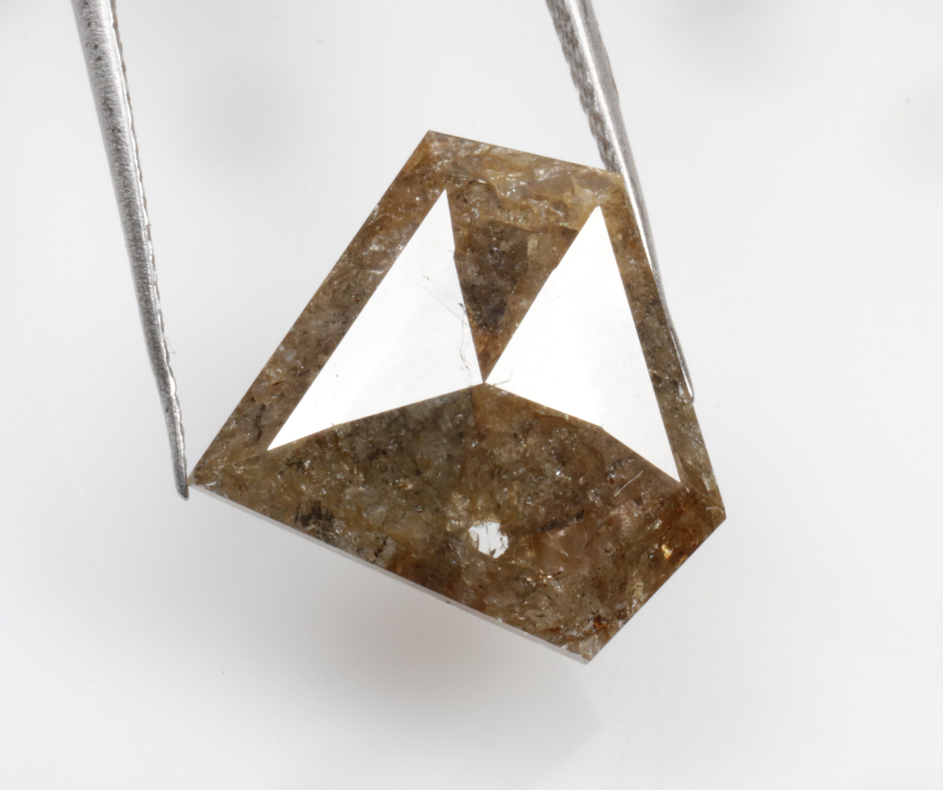 4.57 CT 12.8 X 14.3 MM Pentagon Diamond Natural Salt and | Etsy