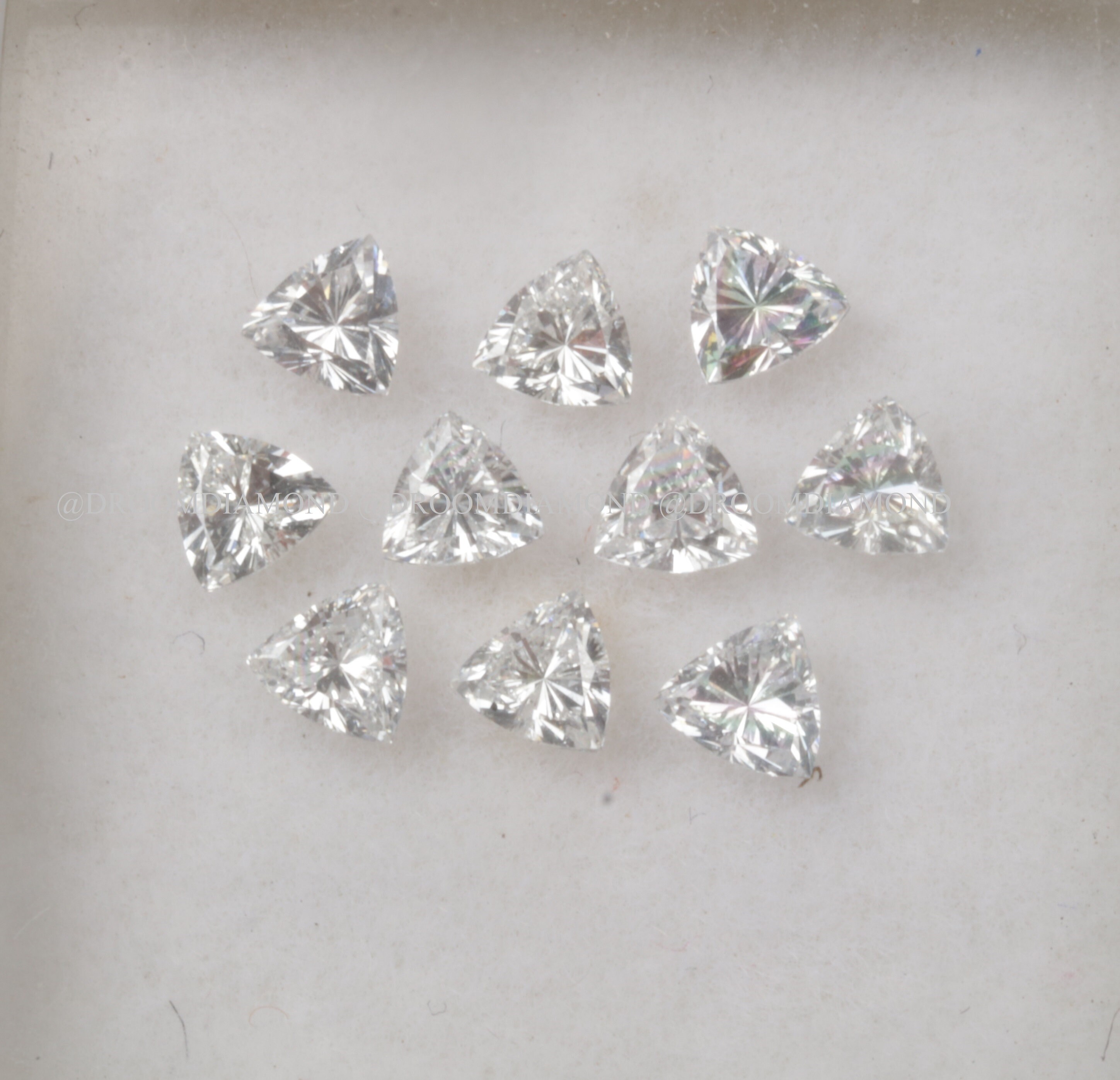 Trillion Cut Lab Grown Diamond, Lab Created Trillion Shape Loose ...