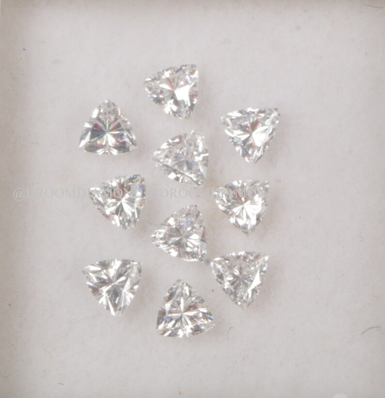 Trillion Cut Lab Grown Diamond, Lab Created Trillion Shape Loose ...