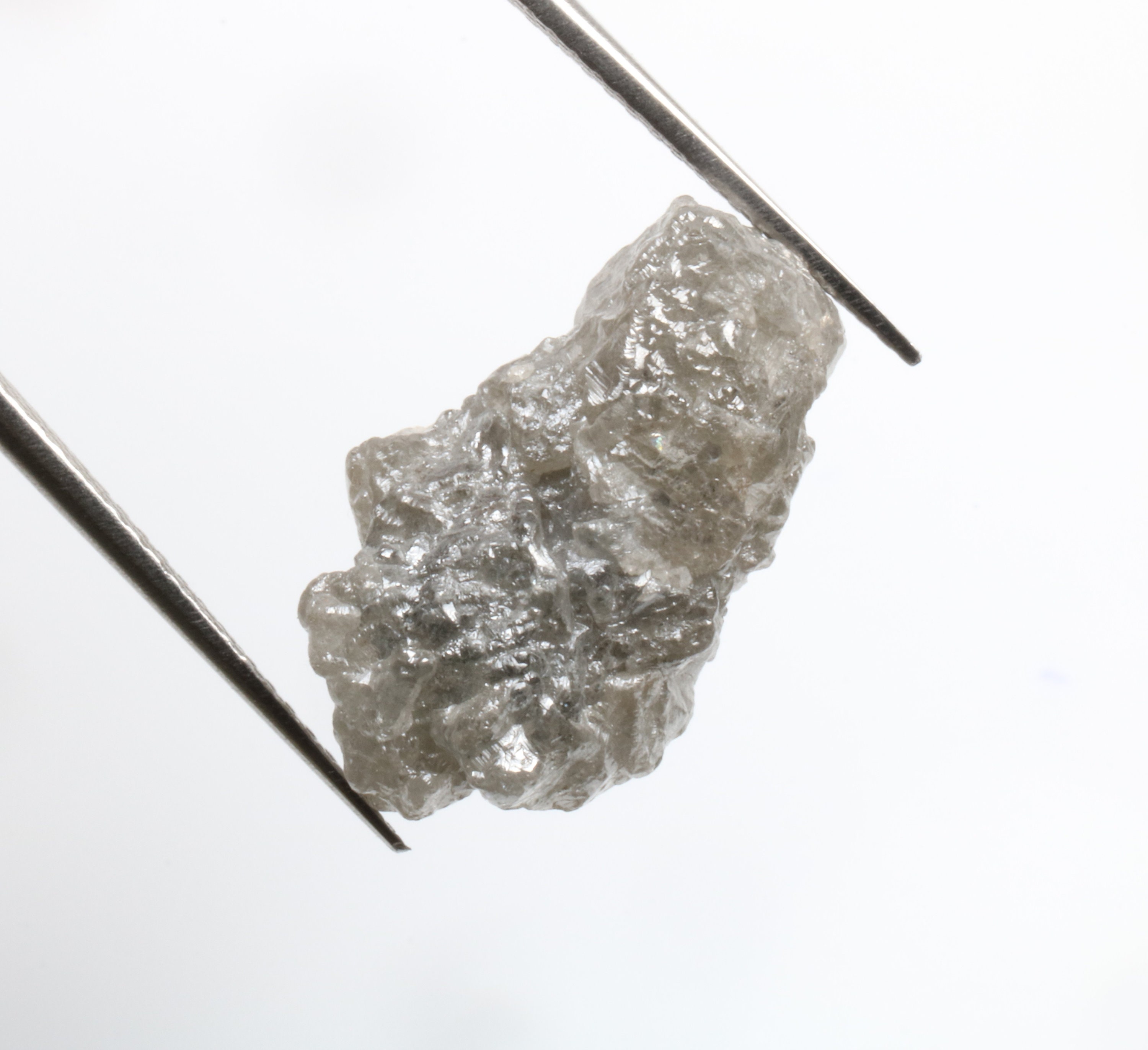 11.18 CT Big Rough Diamond large Uncut Diamond Grey Raw | Etsy