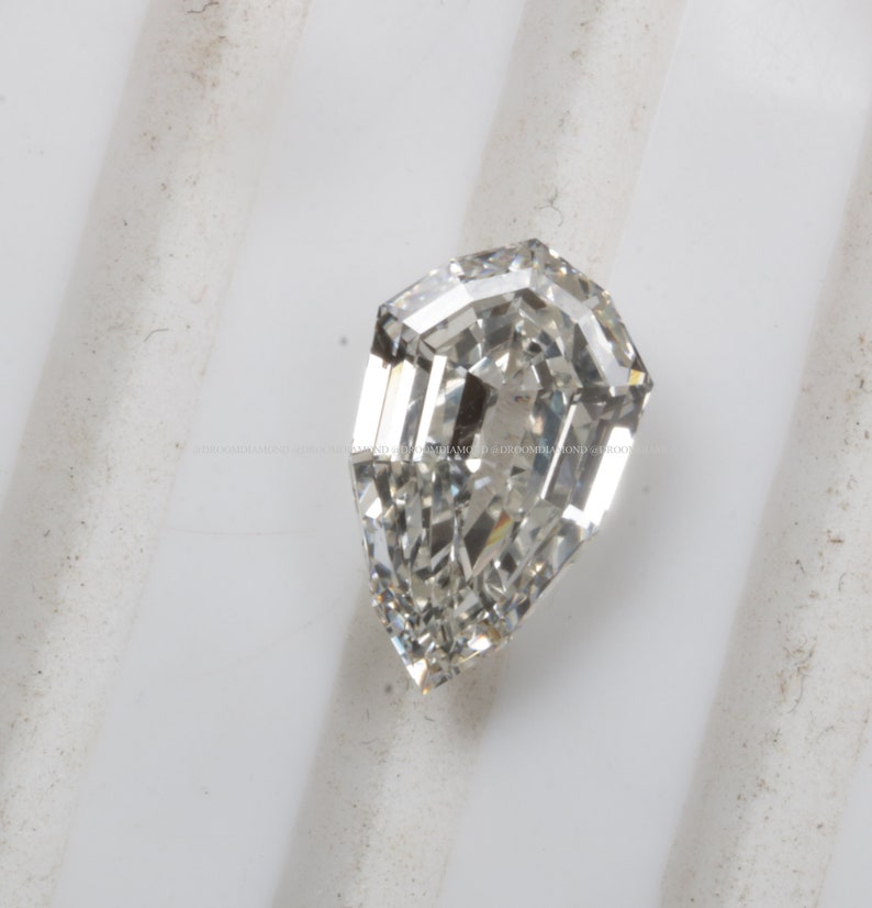 Pear Cut Lab Grown Diamond, Modified Pear Step Cut Lab Grown Diamond ...
