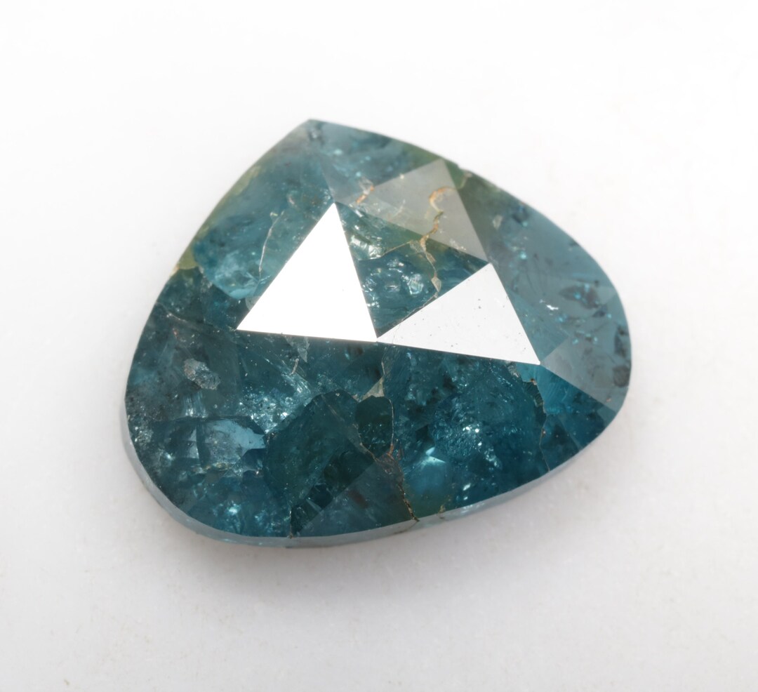 3.68 CT 10.2 X 12.3 MM Blue Pear Shape Diamond, Loose Pear Cut Diamond ...