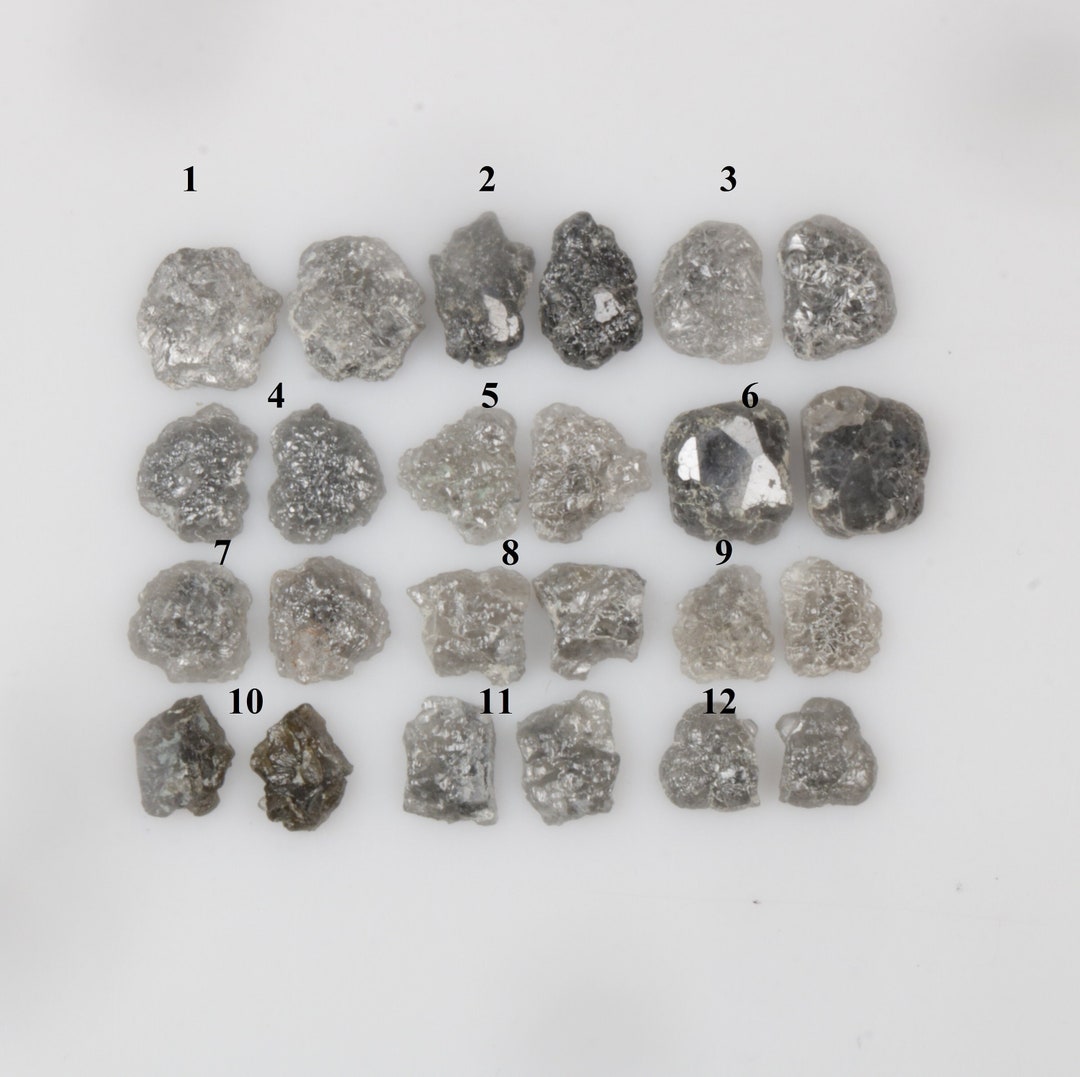 Natural Loose Rough Diamond Raw Diamond Uncut Diamond, White/grey Color ...