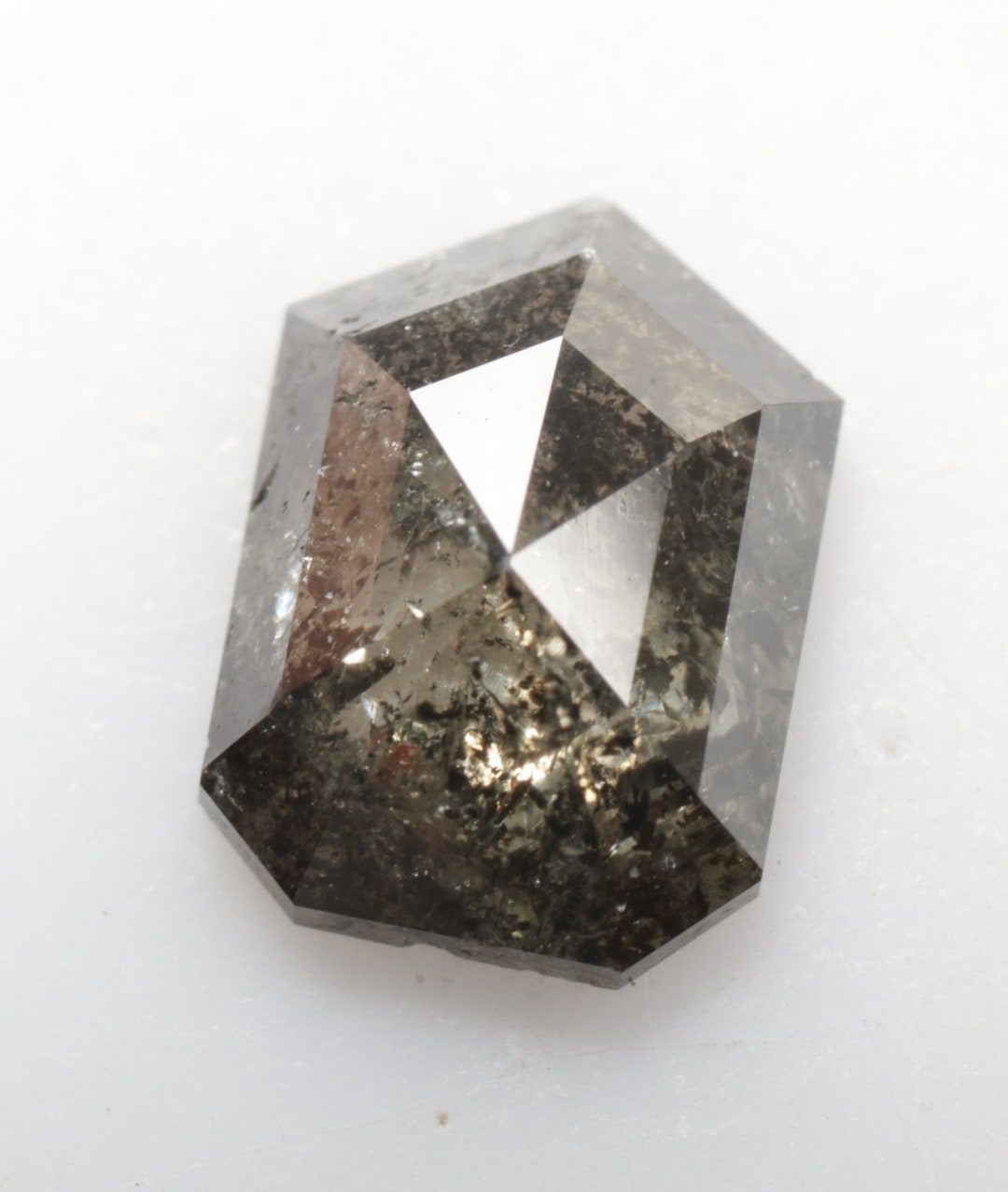 0.93 CT 7.5 X 5.5 MM Natural Pentagon Shape Diamond, Antique Cut Shield ...