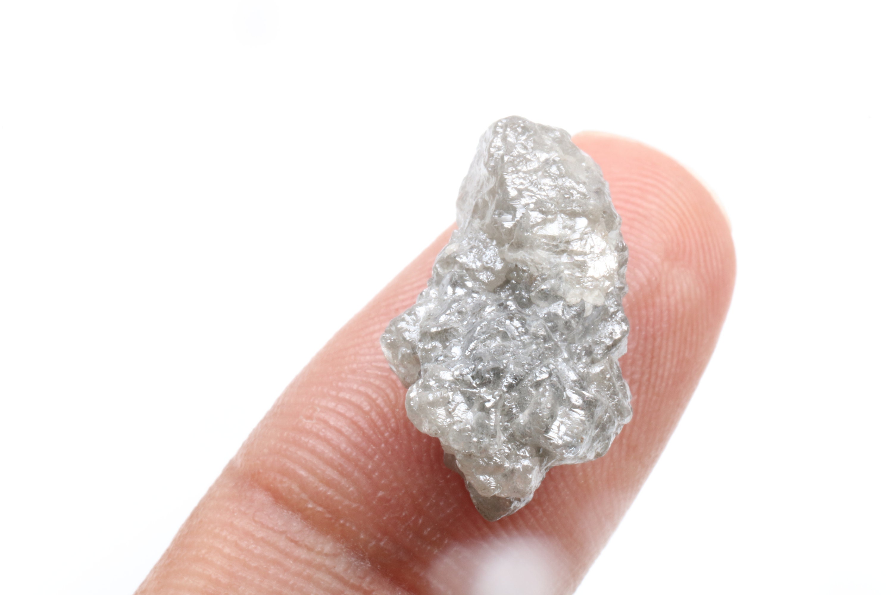 11.18 CT Big Rough Diamond large Uncut Diamond Grey Raw | Etsy