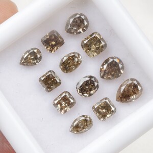 Natural Loose Diamond, Natural Fancy Color Pear/oval/cushion Cut ...