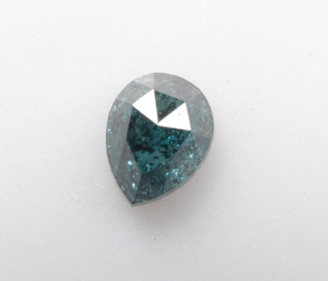0.51 CT 5.5 X 4.3 MM Blue Pear Shape Diamond, Loose Pear Cut Diamond ...