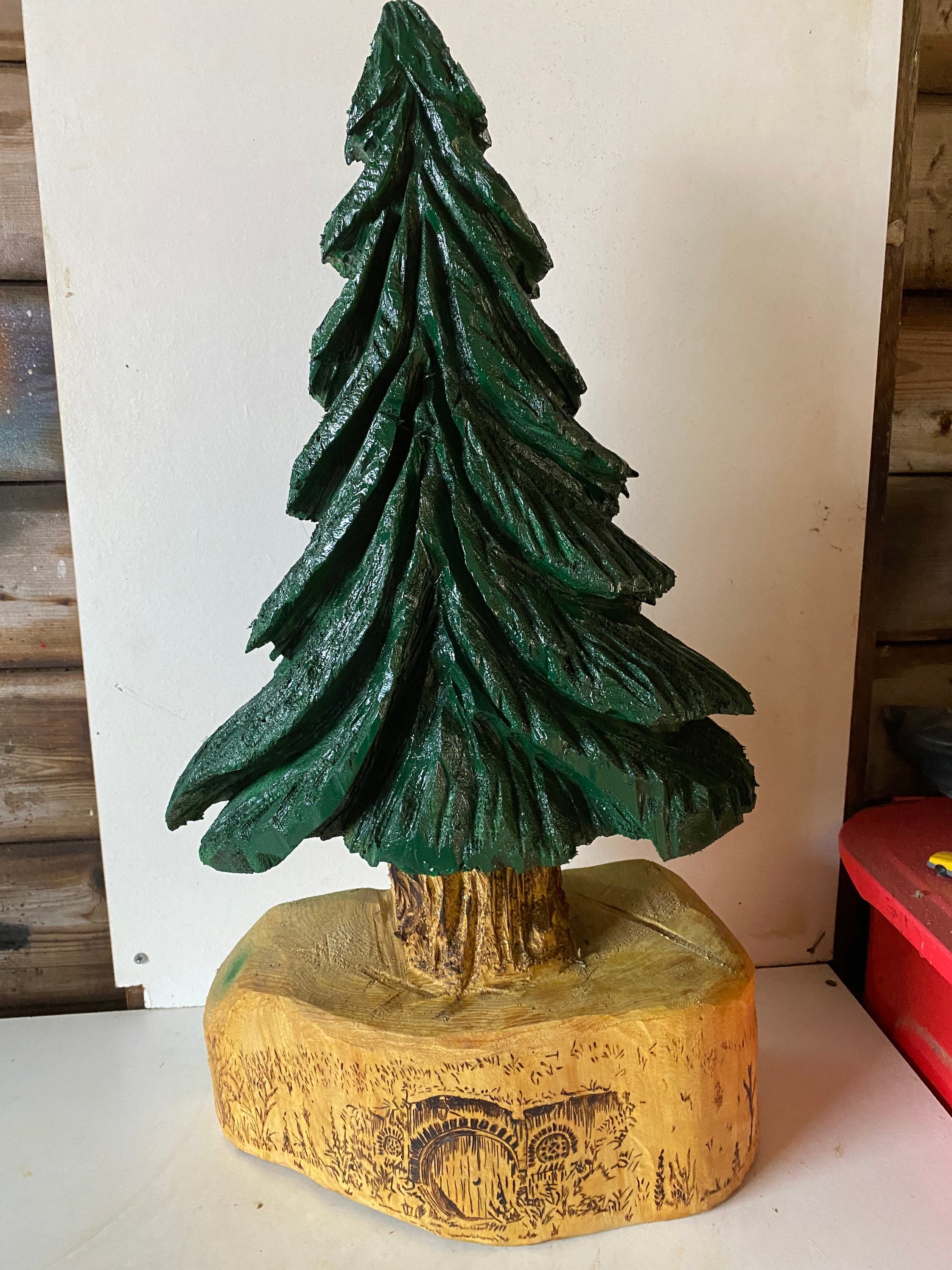 Chainsaw carving tree carved tree wooden tree carvings | Etsy