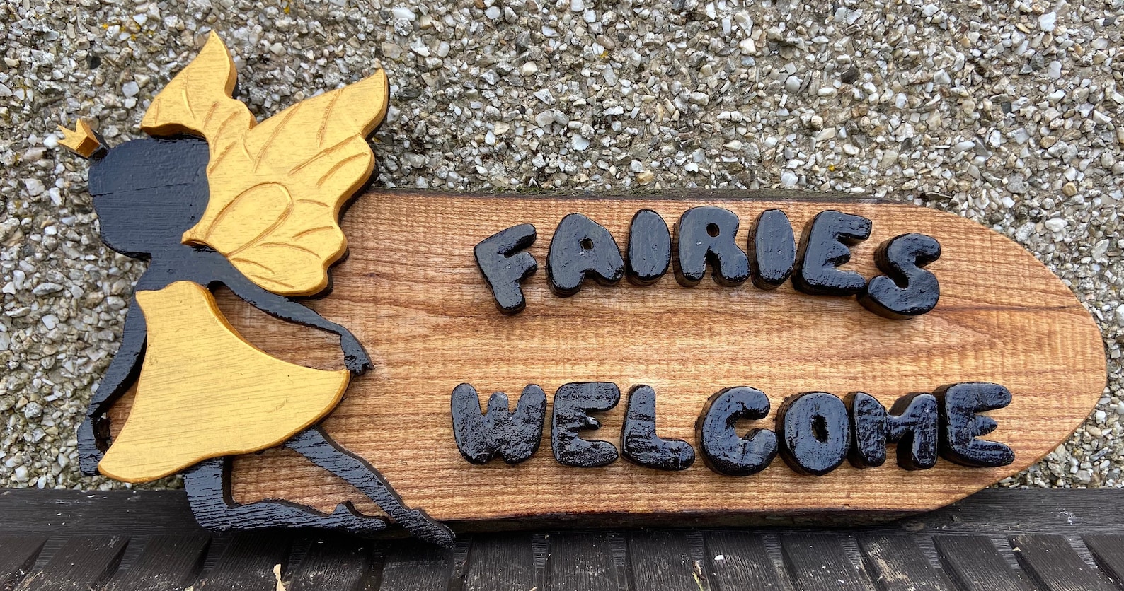 Fairies welcome sign wooden sign | Etsy