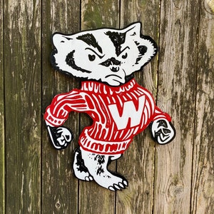 Wisconsin Badgers Sign - Etsy