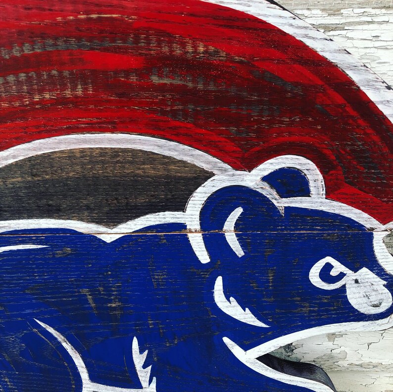 Chicago Cubs Sign Vintage Cubs | Etsy