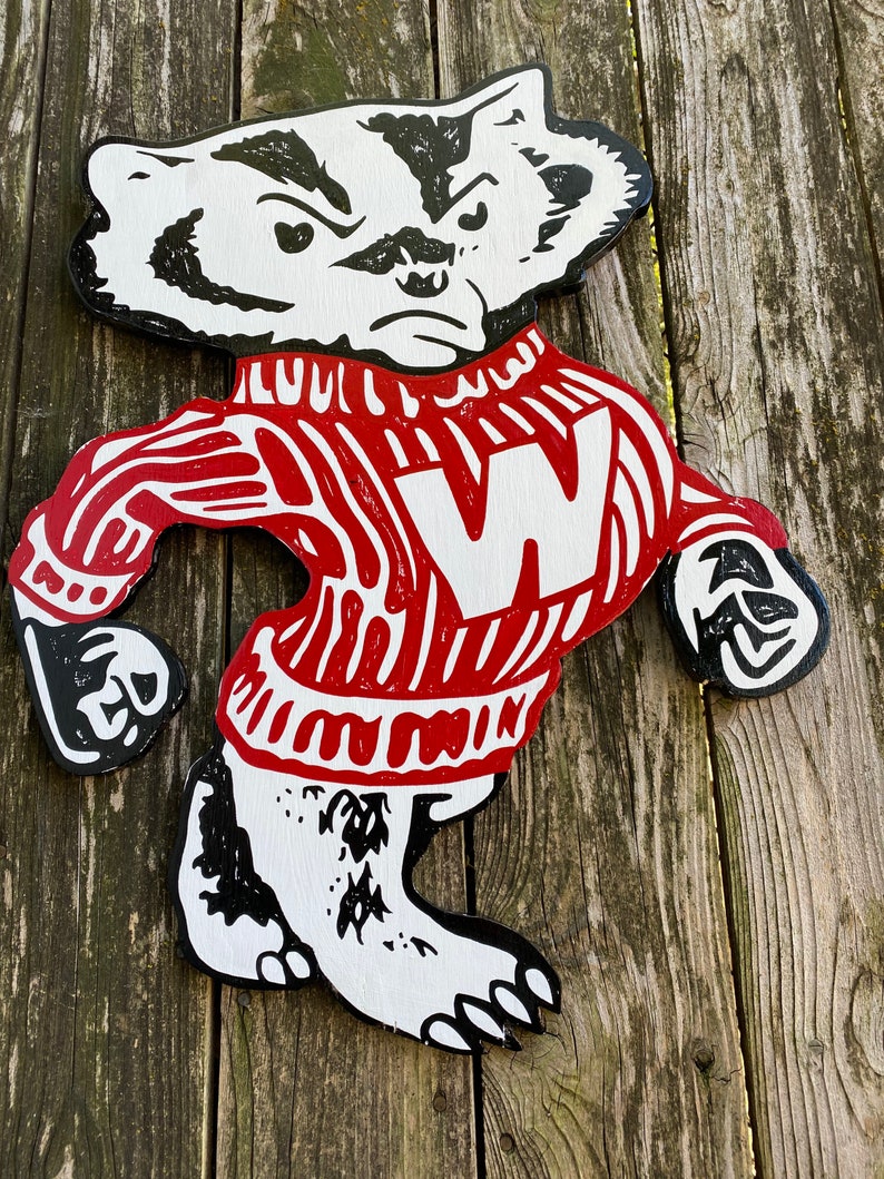 Wisconsin Badgers Sign - Etsy