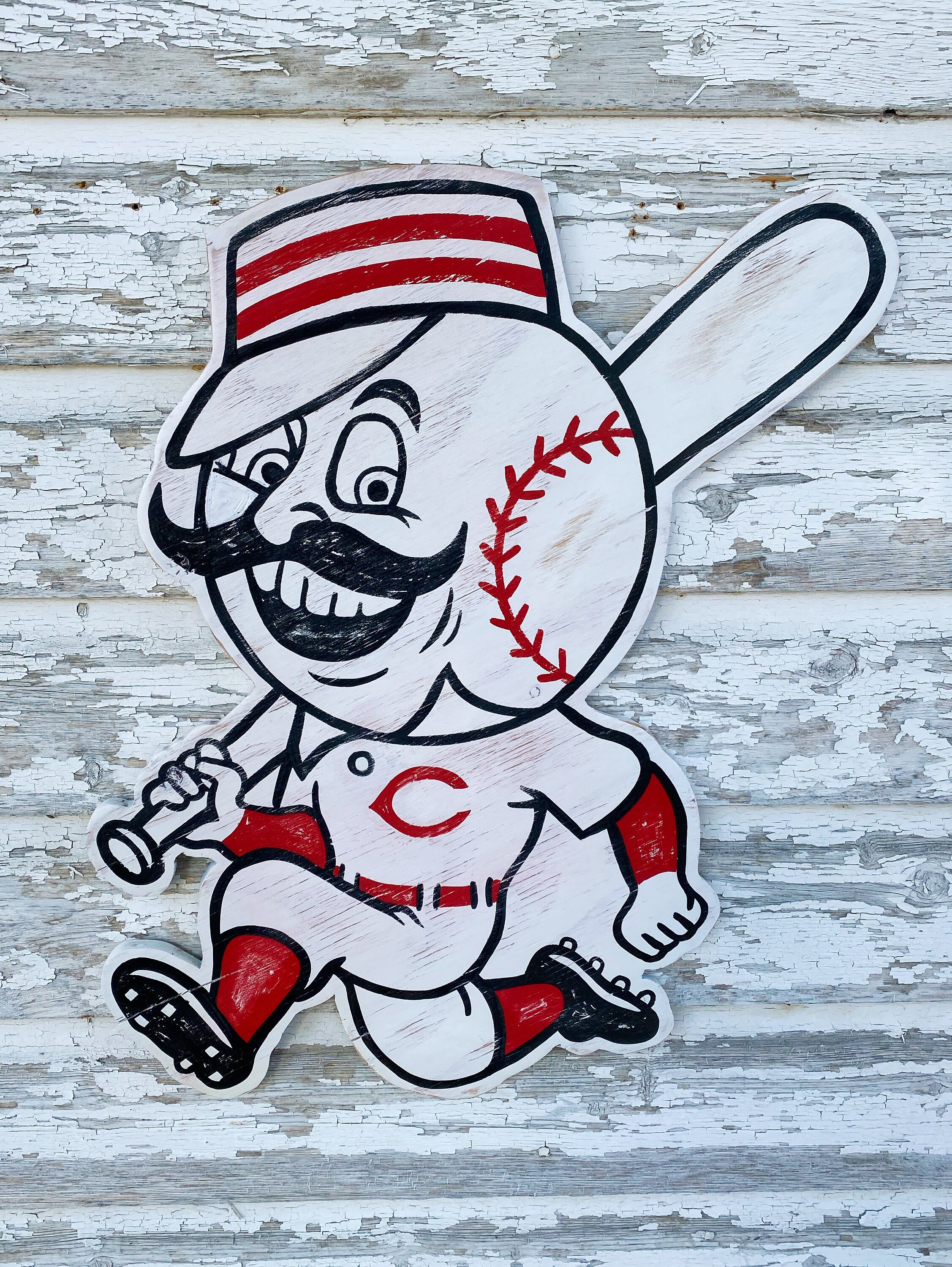 Cincinnati Reds Sign Mr Red - Etsy