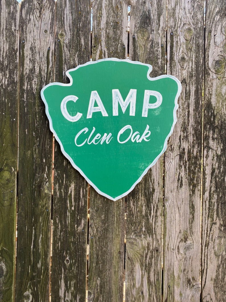 Custom Camping Sign Summer Camp Customizable Name Sign | Etsy