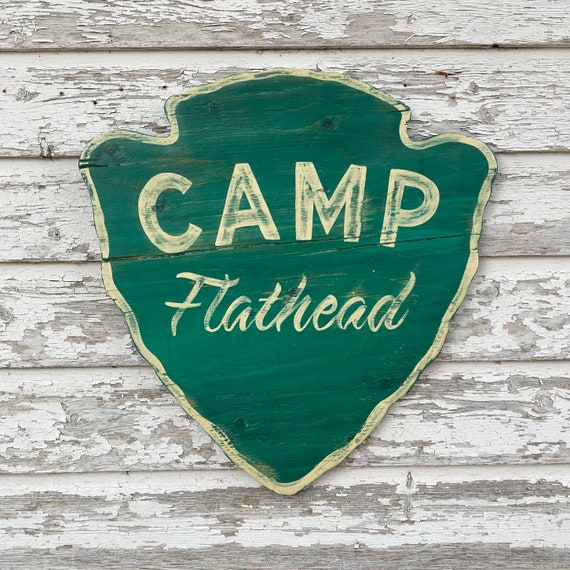 Custom Camping Sign Summer Camp Customizable Name Sign - Etsy