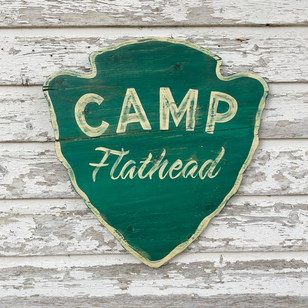 Wood Camping Sign - Etsy