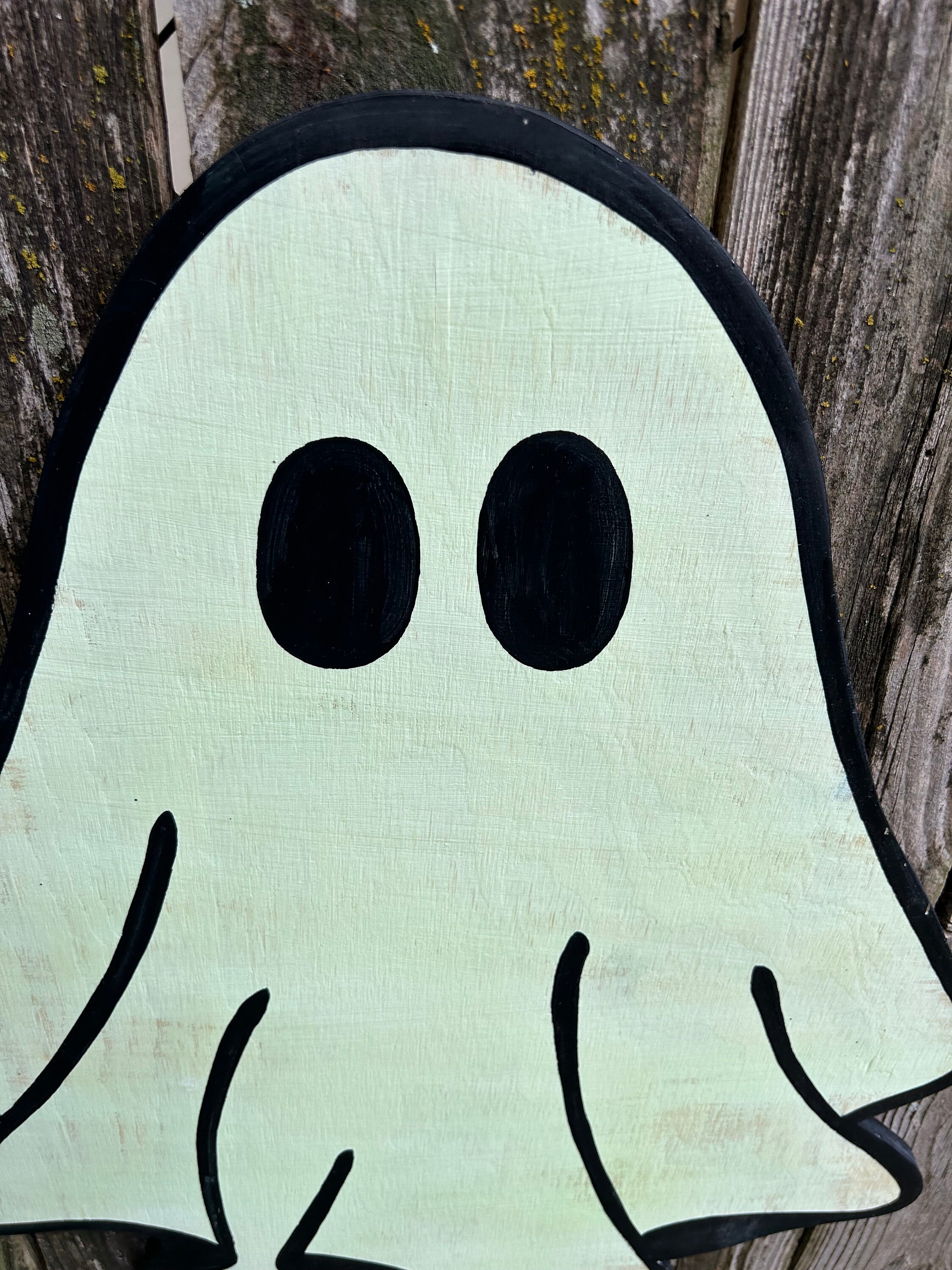 Halloween Ghost Sign Glow in the Dark - Etsy