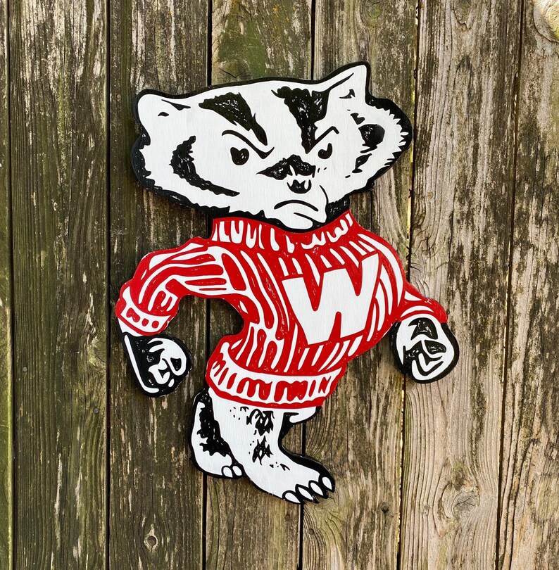 Wisconsin Badgers Sign - Etsy