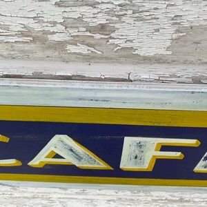 Cafe Kitchen Sign, Farmhouse Sign, Vintage Sign, Hand Painted Sign - Etsy