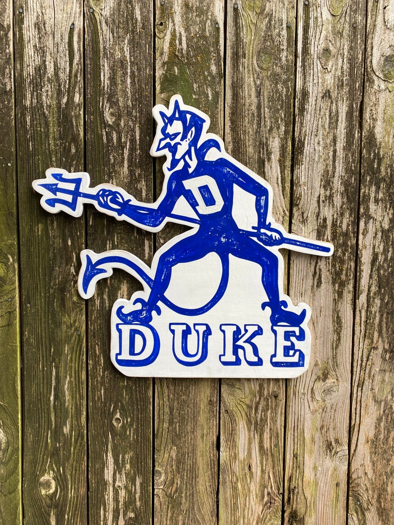 Duke Blue Devils Sign - Etsy