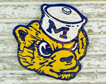 Michigan Wolverines 2 Piece Metal Wall Art - Etsy