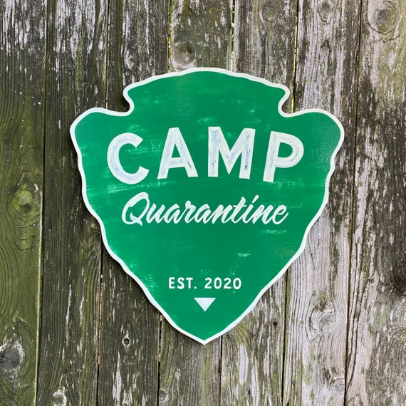 Custom Camping Sign Summer Camp Customizable Name Sign | Etsy