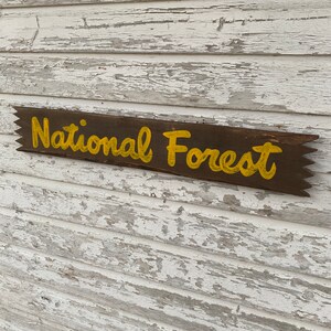Rustic Custom National Forest Sign - Handcrafted Wooden Wall Art - Etsy