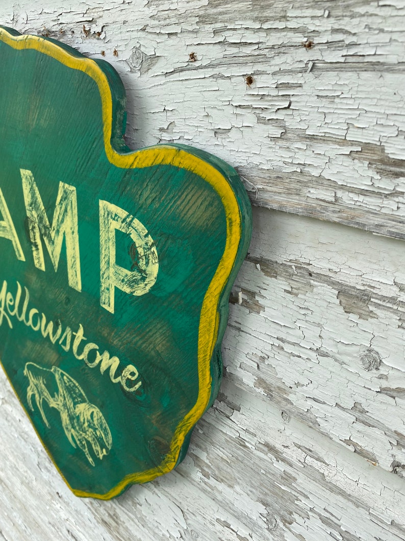 Yellowstone sign national forest sign forest service sign | Etsy