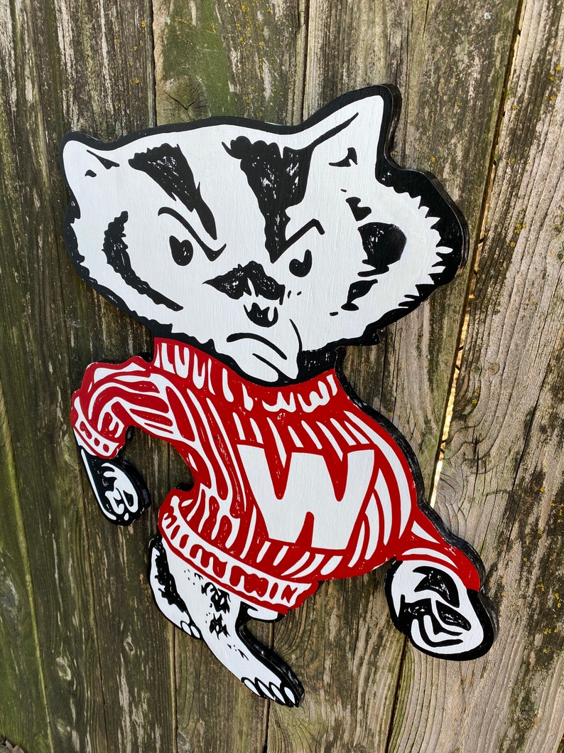 Wisconsin Badgers Sign - Etsy