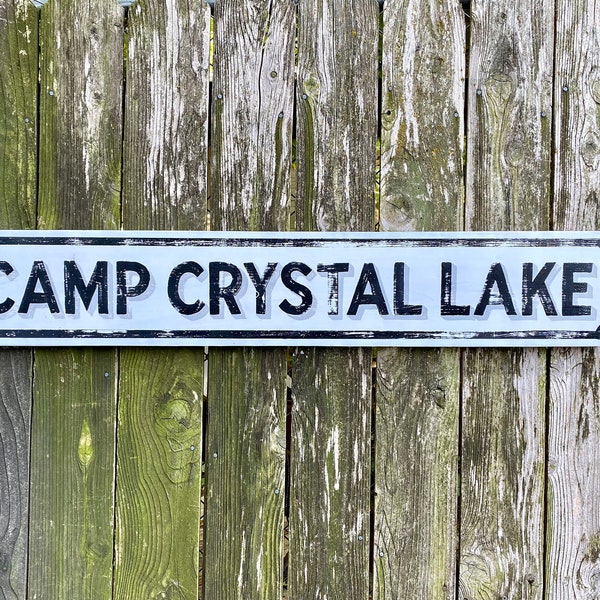 Camp Crystal Lake Sign - Shop Online - Etsy
