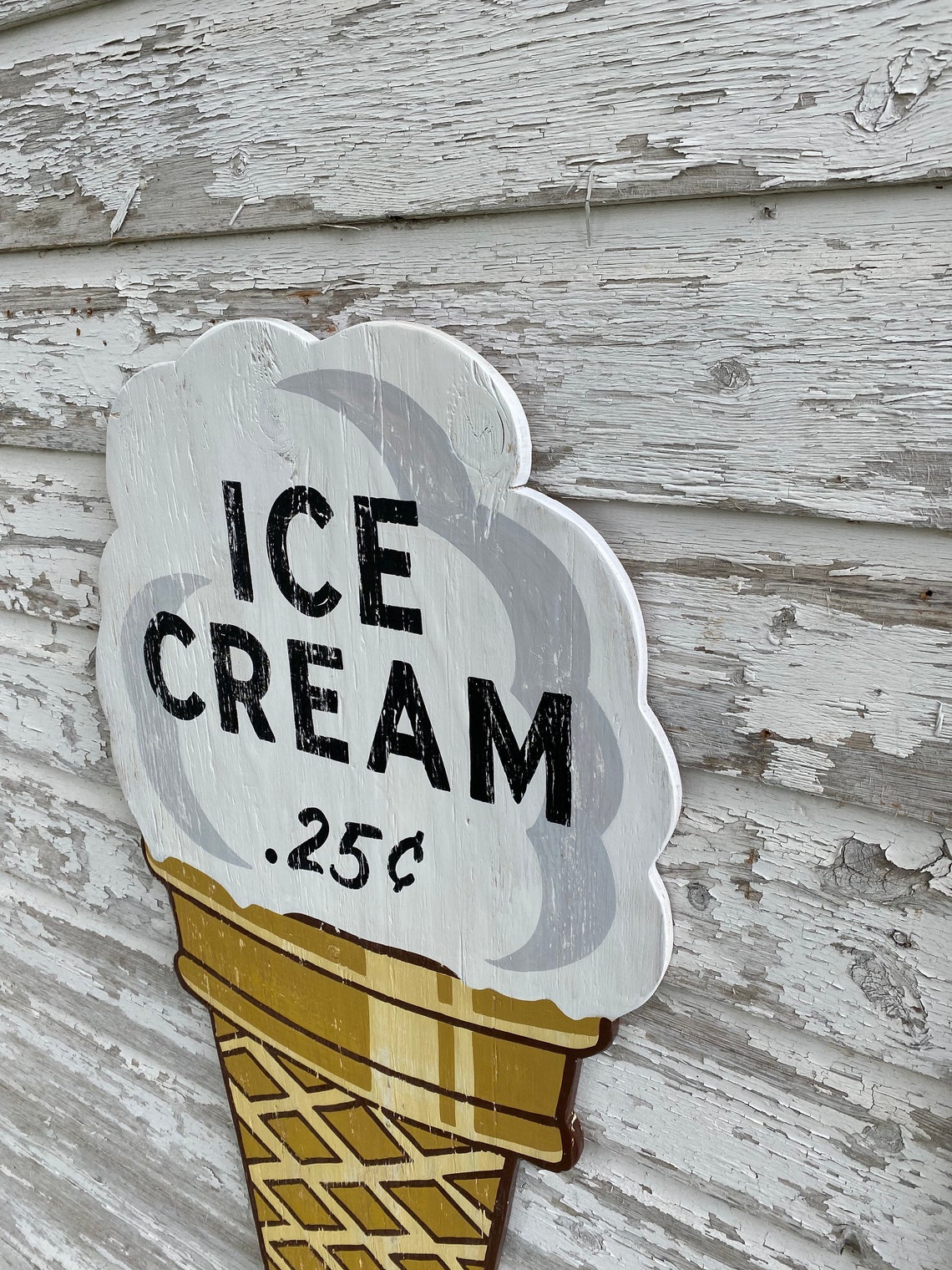 Ice Cream Sign Retro Kitchen Decor Ice Cream Parlor - Etsy