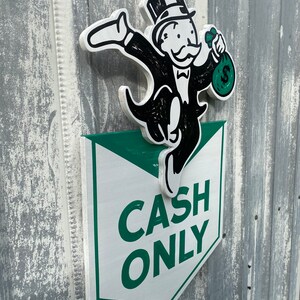 Cash Only Sign, Tattoo Sign, Barber Shop Sign - Etsy