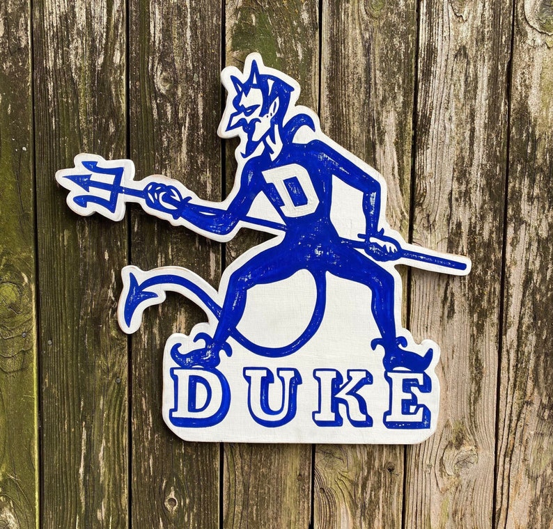 Duke Blue Devils Sign - Etsy