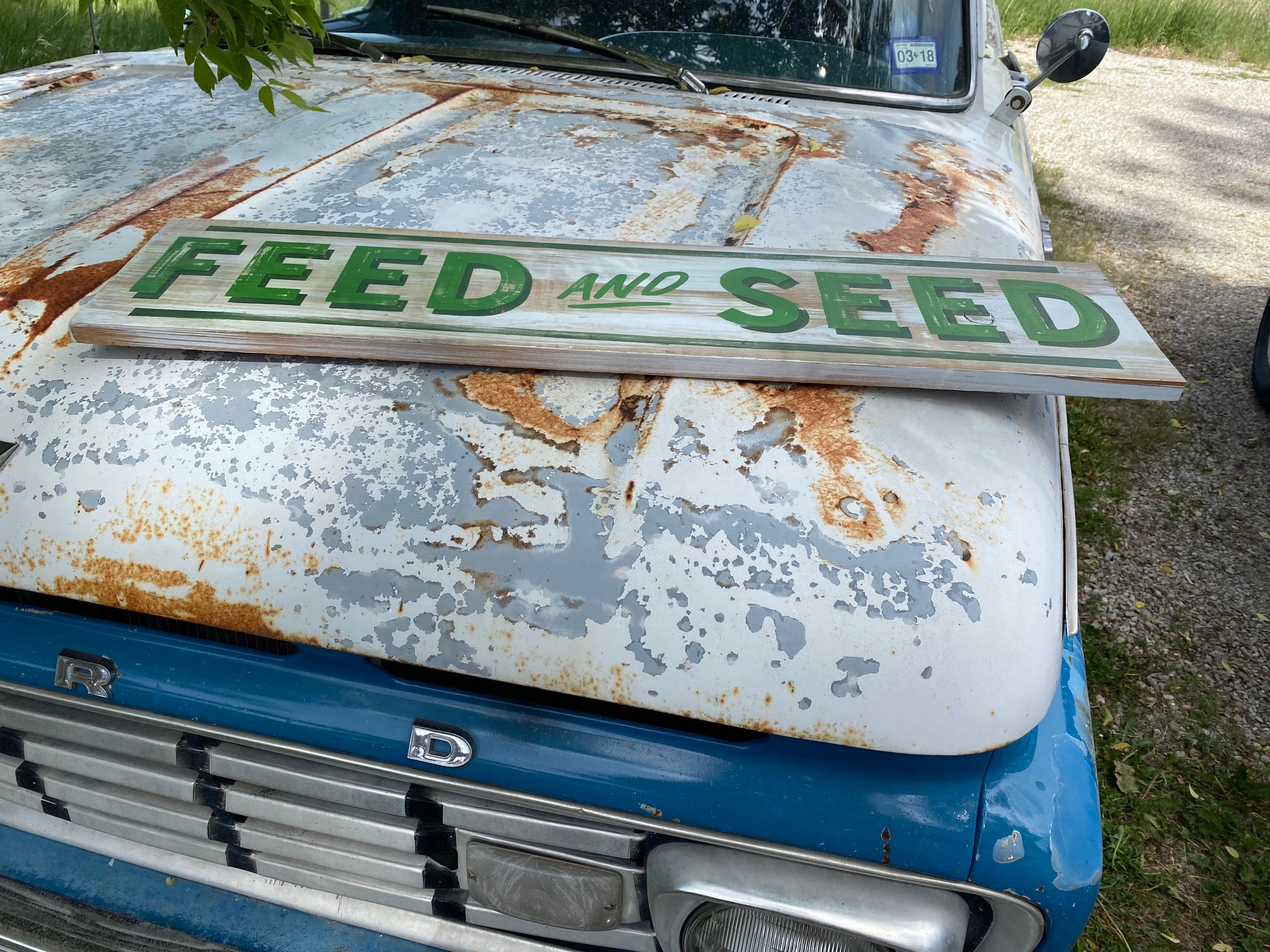 Feed and Seed Sign Vintage Feed Sign Outdoor Farm Sign | Etsy