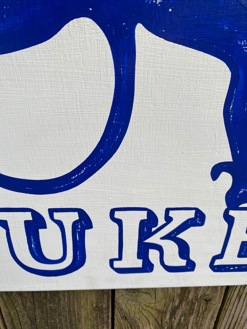 Duke Blue Devils Sign - Etsy