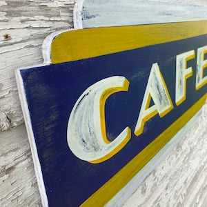 Cafe Kitchen Sign, Farmhouse Sign, Vintage Sign, Hand Painted Sign - Etsy