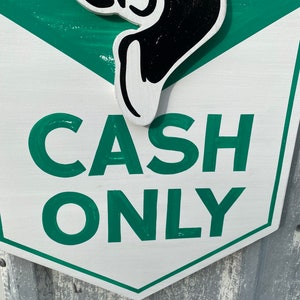 Cash Only Sign, Tattoo Sign, Barber Shop Sign - Etsy