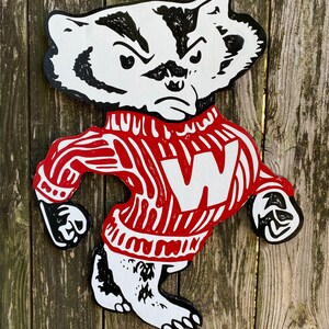 Wisconsin Badgers Sign - Etsy