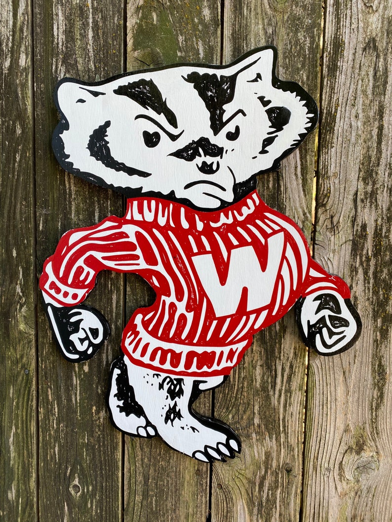 Wisconsin Badgers Sign - Etsy