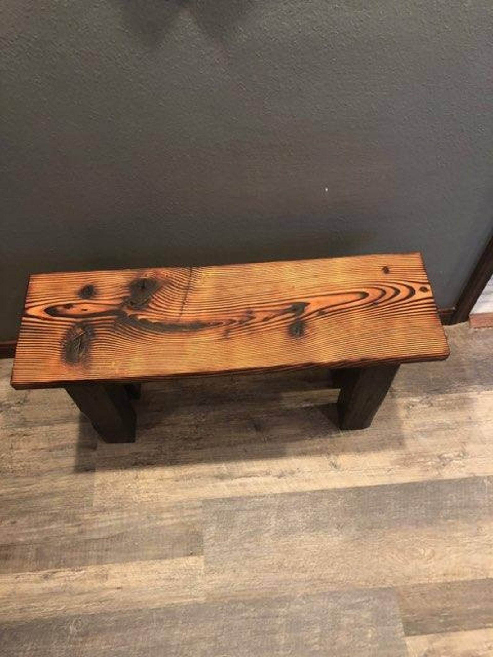 Custom Shou Sugi Ban Inspired Indoor Outdoor Bench, Modern Rustic ...