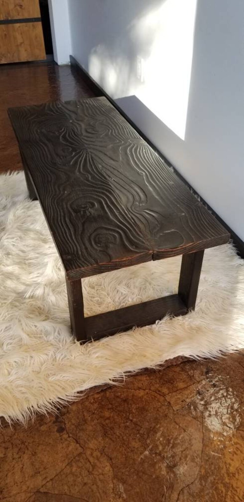 Gorgeous Shou Sugi Ban Coffee Table Modern Rustic Custom | Etsy