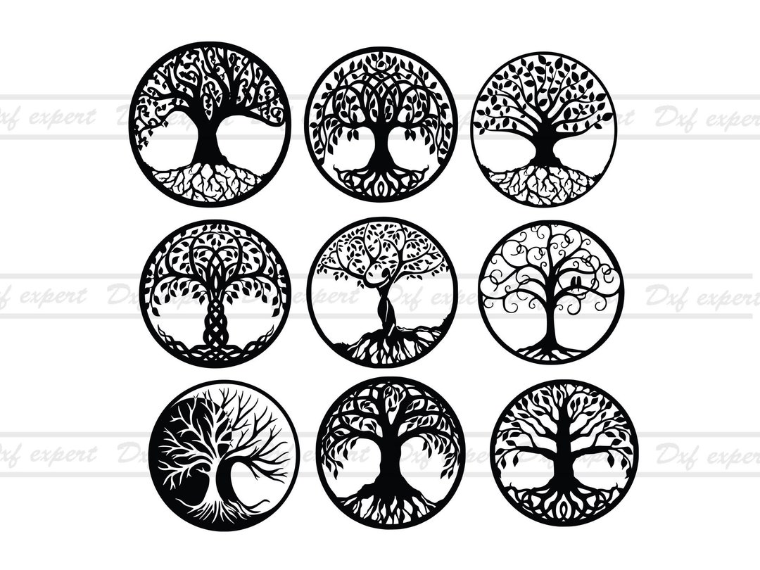 Tree of Life SVG Bundle: Swirl Tree Cut Files (digital Download) - Etsy