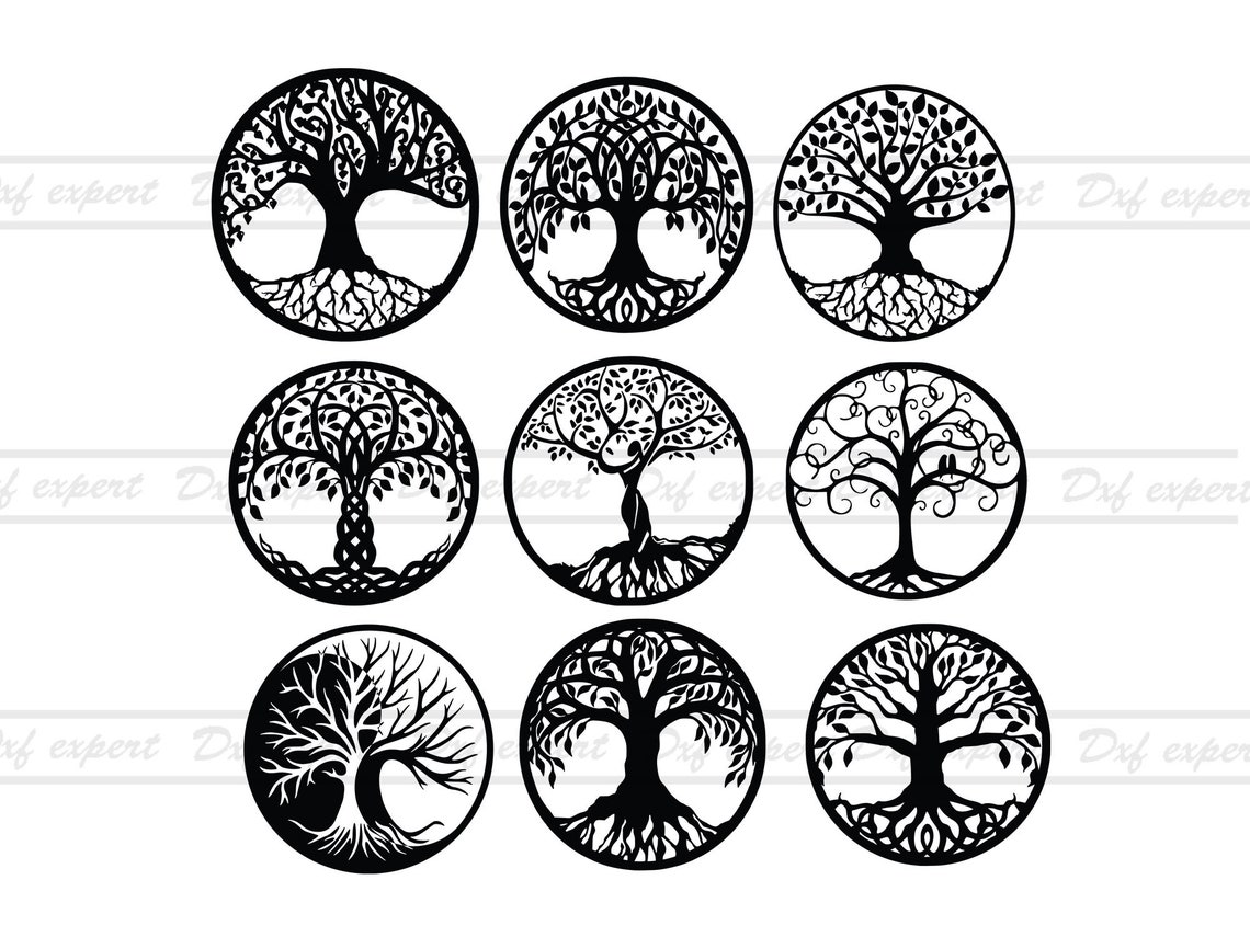 Tree Svg Tree of Life Svg Family Tree Svg Whimsical Tree - Etsy