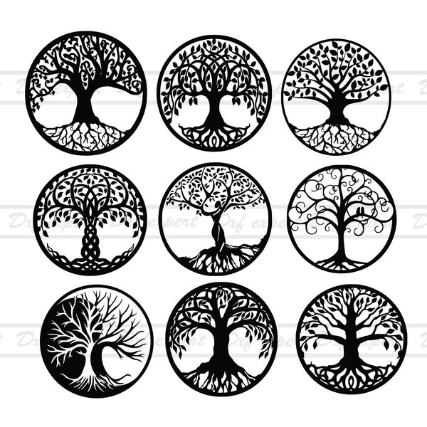 Swirls Tree of Life - Etsy