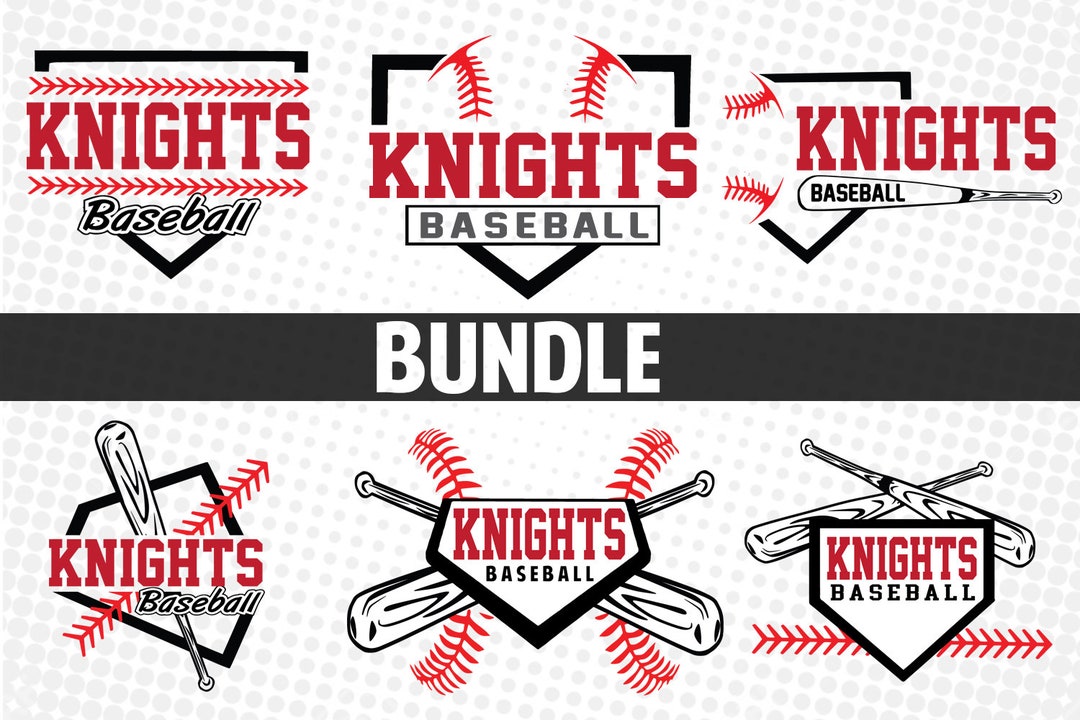 Knights Bundle Svg Dxf Eps Baseball Laces Base Home Plate Download File ...