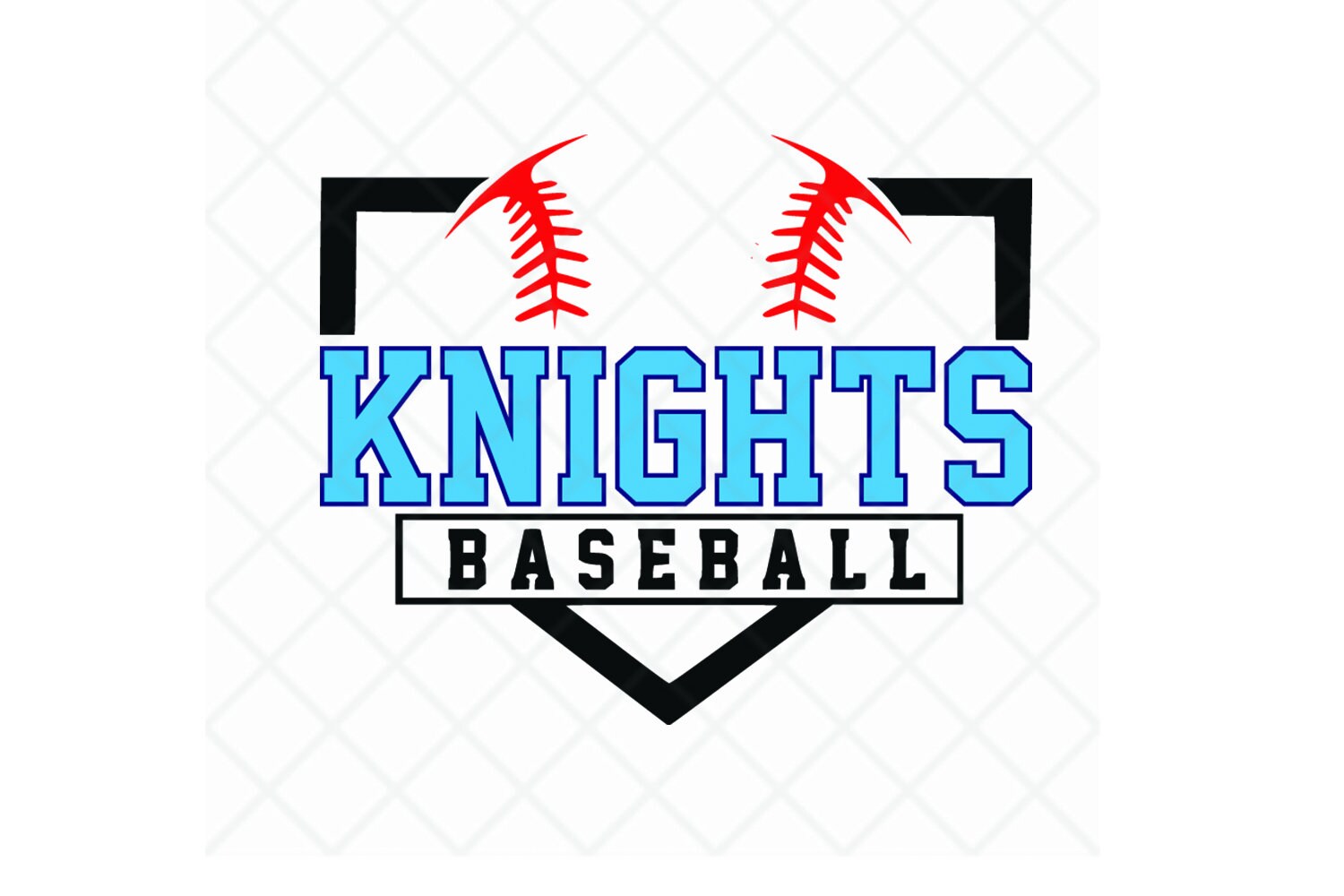 Knights Baseball SVG: Cut File for Cricut, Silhouette (digital Download ...
